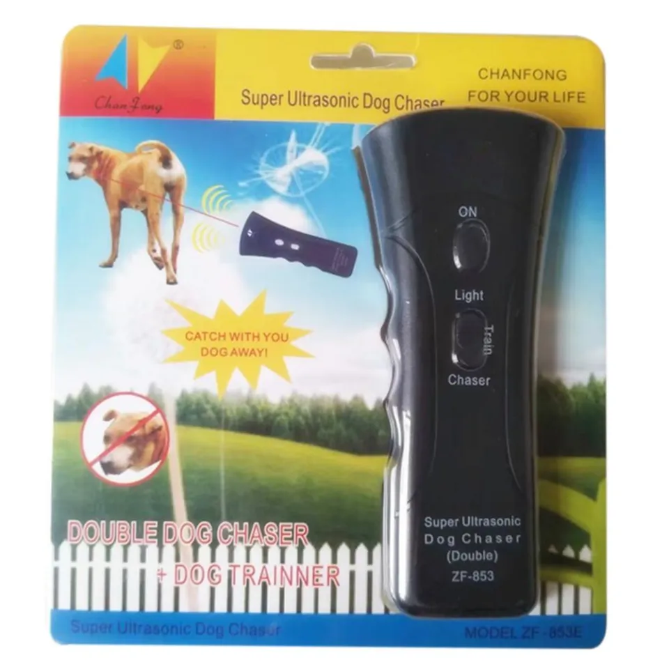 Handheld fashionable Dog Repellent Trainer Flashlight Ultrasonic