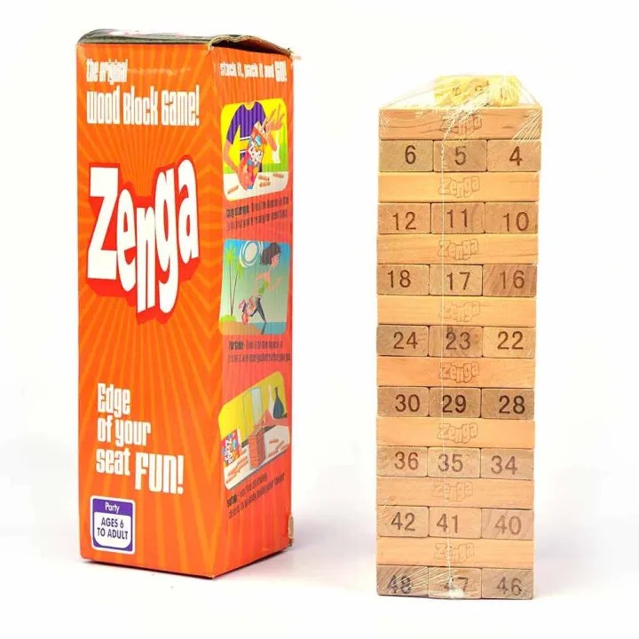 Classic ZENGA Game for Kids, Family and Friends. | with 54 Pcs of ...