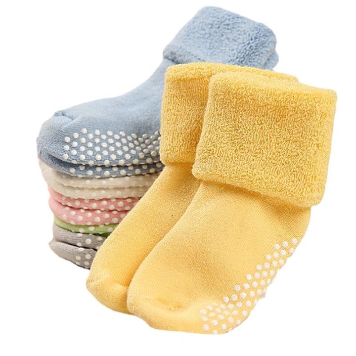 1 Pair Cotton Autumn Winter Baby Socks Newborn Accessories Thicken Warm ...