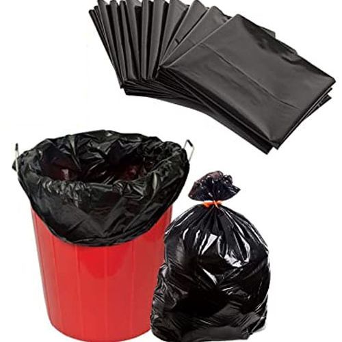 Black Garbage Bag Medium Trash Bag Dustbin Bags 32" x 24" Inch 10/100 ...