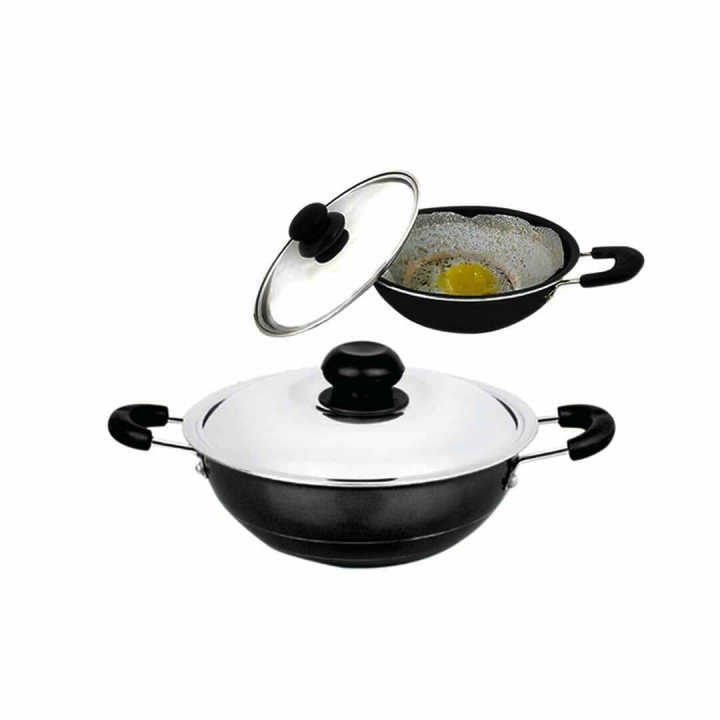 Non Stick Hopper Pan with Stainless Steel Lid | Daraz.lk