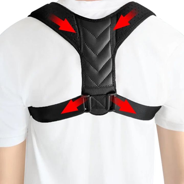 Adjustable Back Shoulder Back Corset Posture Corrector Belt Clavicle ...
