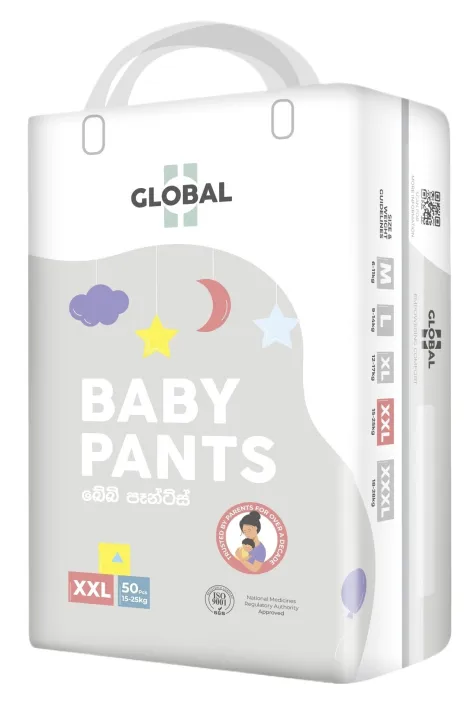 Global II Pants Baby Diapers 50 Pack XXL (>17kg) | Daraz.lk