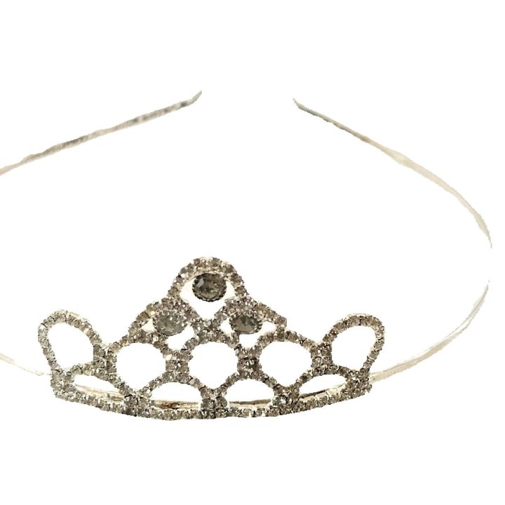 Princess Crown Silver Mini Tiara Crown Small Crystal Tiara Headband ...