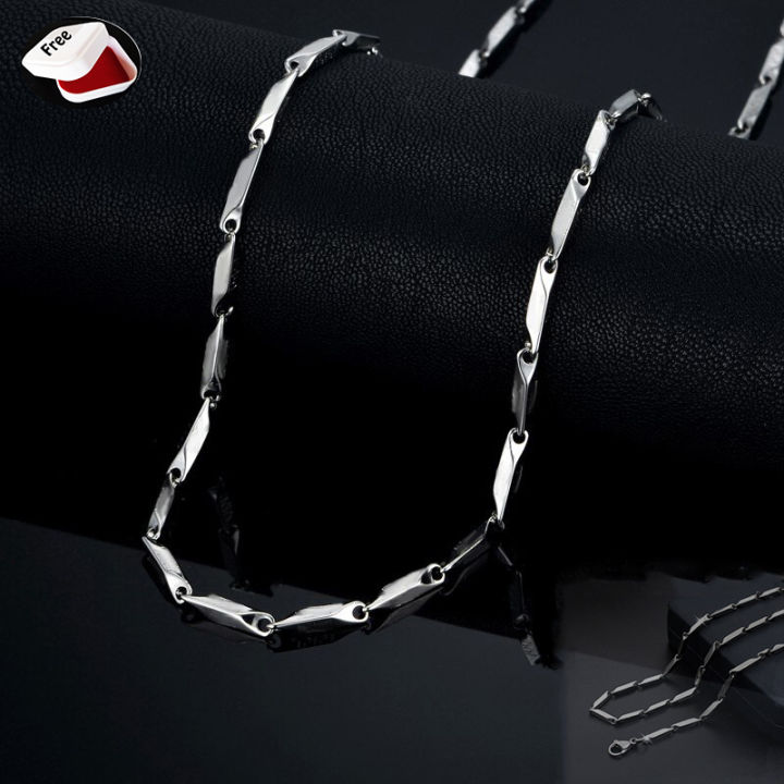 Stainless Steel High Quality Chain Necklace for Men and Women with Box ...