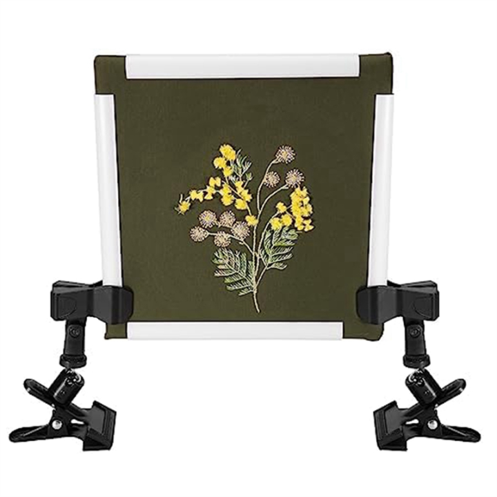 Frame Black Plastic 11 X 11 Inch with 2 PCS Adjustable Embroidery Hoop ...