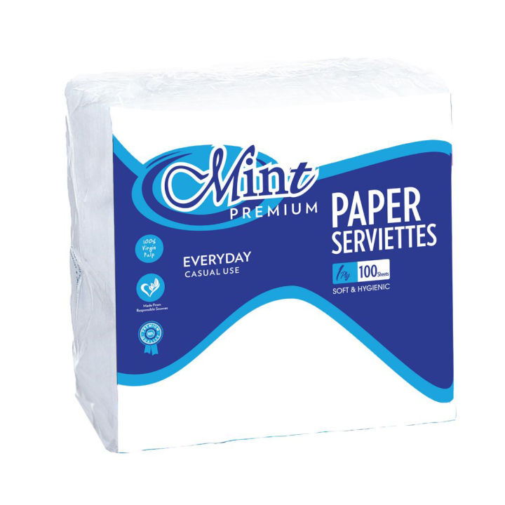 MINT PREMIUM PAPER SERVIETTE 100S' | Daraz.lk