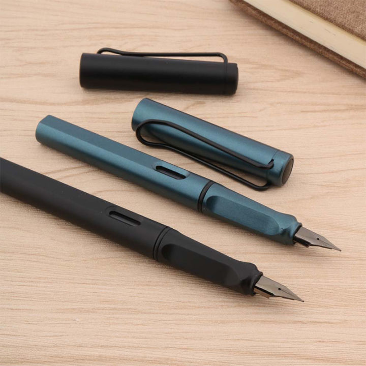 Dark Grey Fountain Pen Clip Plastic Ink Pens Stationery School Office ...