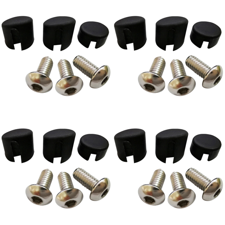 4Set Scooter Rear Back Mudguard Screw Rubber Cap Screw Plug Cover for ...