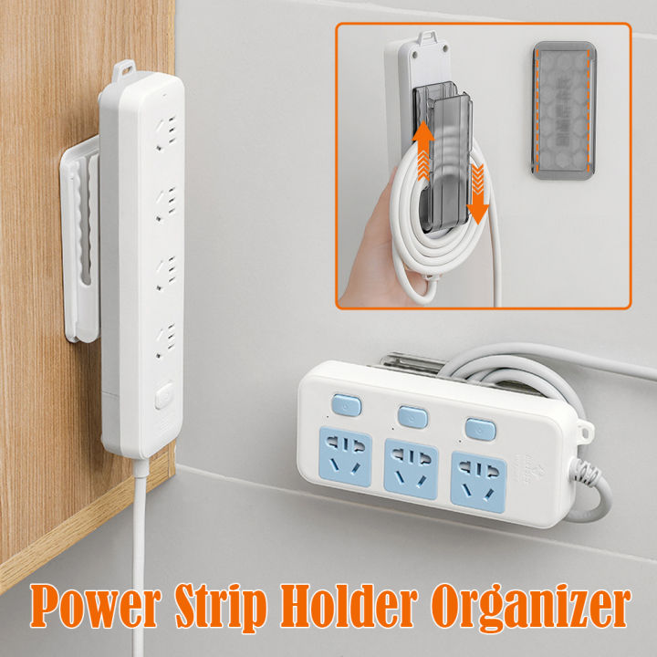 JM Self-Adhesive Power Stip Holder with Cable Organizer Plug Socket ...