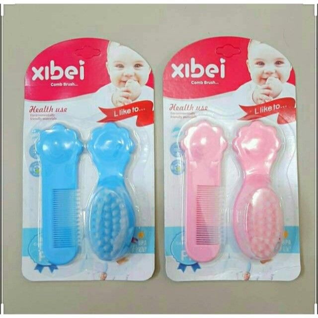Baby Hair Brush Hair Comb Set Toddler Bathing Brush Newborn Head ...