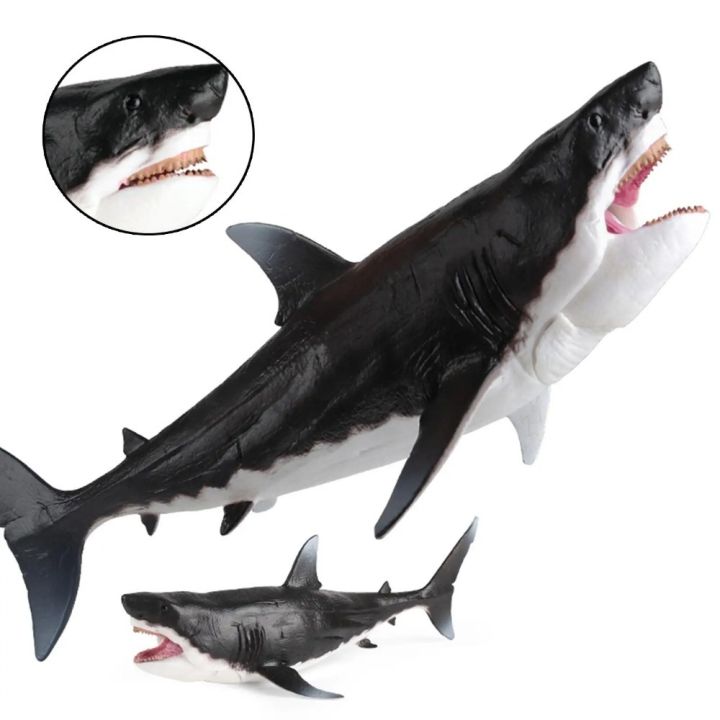Creative Wild Megalodon Action Figure Toy Realistic Plastic Big Shark ...