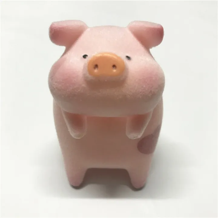 【DIV MALL】LuLu Pig Series Multi-Style Cartoon Toys Cute Flocking Pig ...