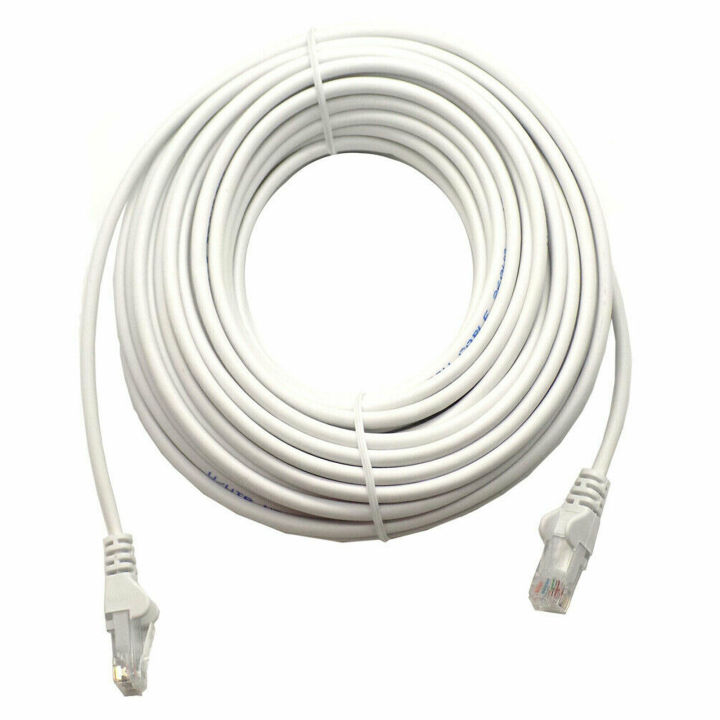 Ethernet Cable Network Internet Cat5e RJ45 Patch Cat 5 White 10M To 100M | Daraz.lk