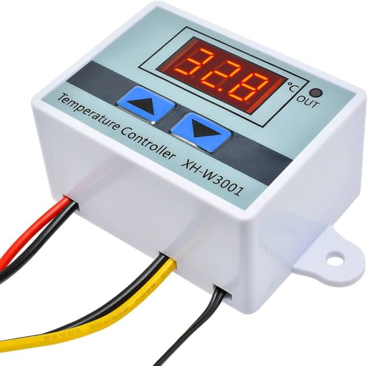 XH-W3001 AC 220V Digital Temperature Controller Switch - High Precision Microcomputer Thermostat ...