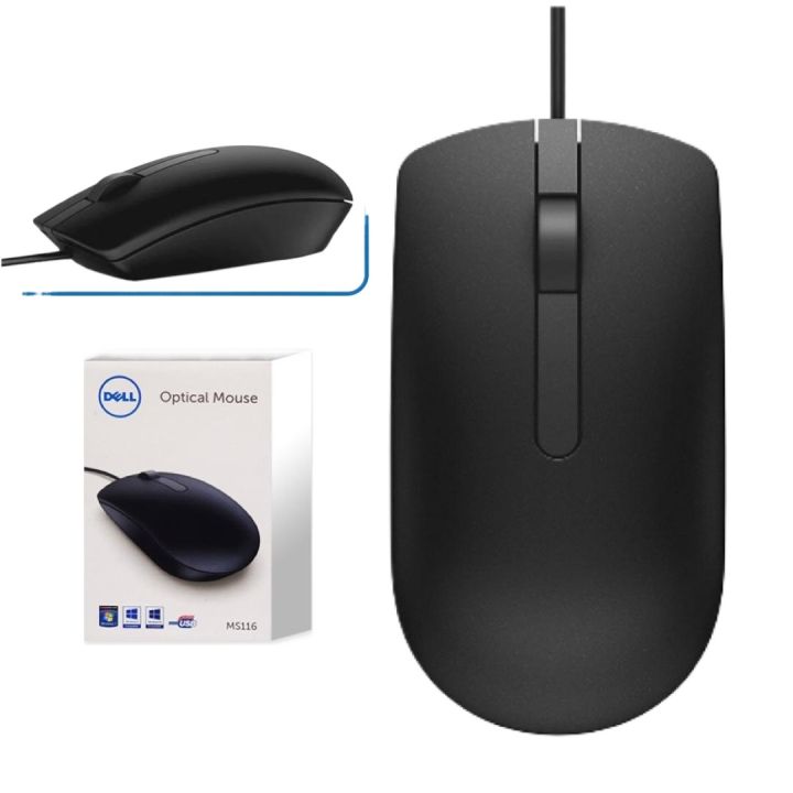 Dell Optical Wired Mouse - MS116 | Daraz.lk