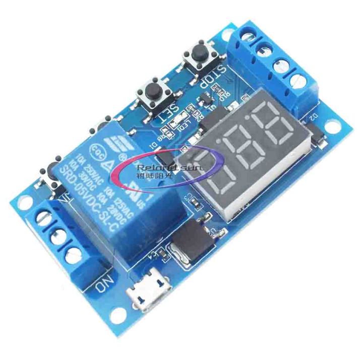 6 30v Relay Module Switch Trigger Time Delay Circuit Timer Cycle