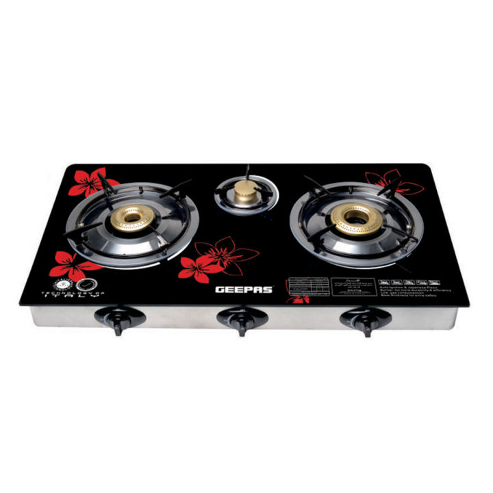 Double Burner Gas Cooker Glasstop | Daraz.lk