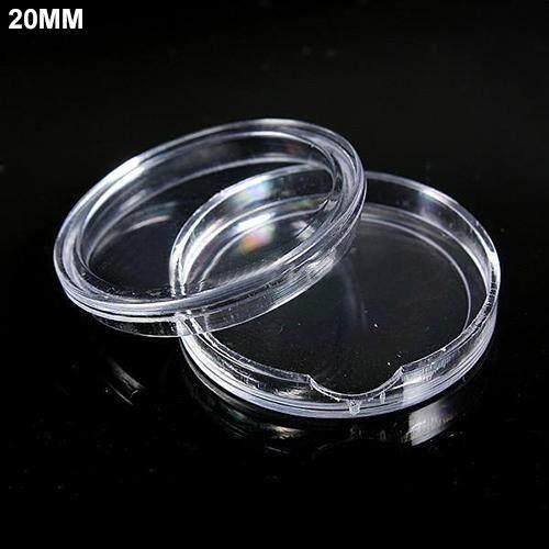 【ALLGOOD】10Pcs Transparent Boxed Capsules Sizes Available 18mm to 50mm ...