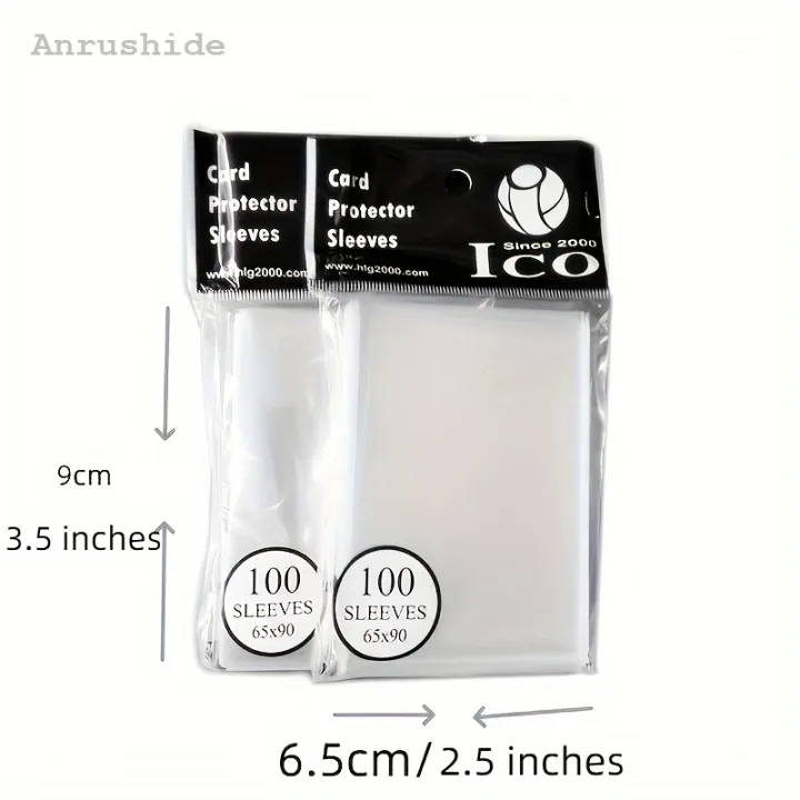Anrushide 200pcs(2Packs) 65*90mm Card Sleeves, Cards Protectors For ...