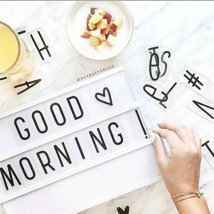 Diy Letters Message Board Led Lightbox Symbol Cards Usb Power Home ...