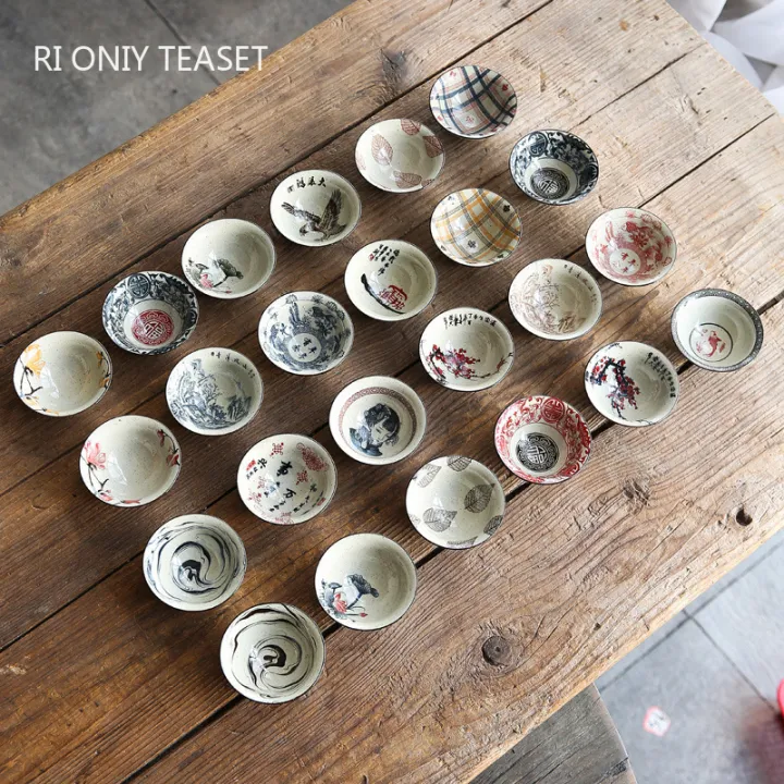 1pcs Chinese Traditional Ceramic Cone Teacup Anti Scaling Handmade ...