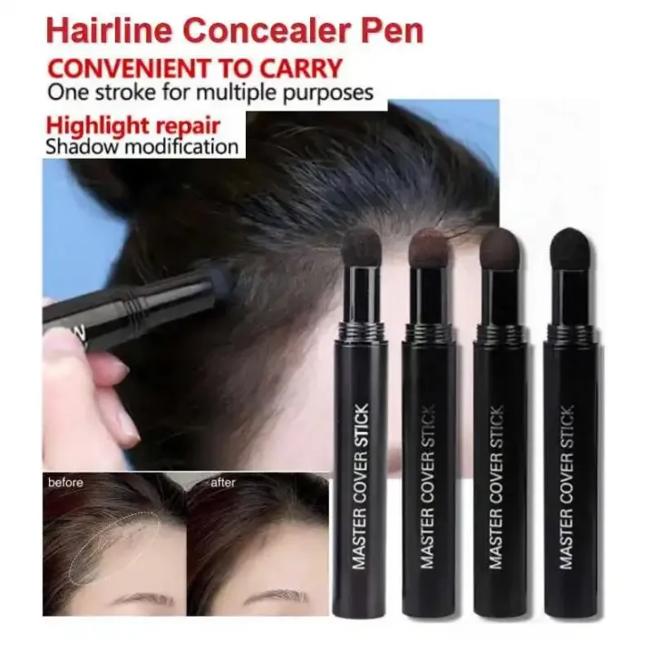 4 Colors Hairline Concealer Pen Eyebrow Pen Hair Line Cover Stick ...