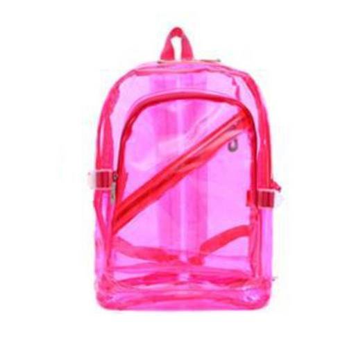 Plastic Transparent Backpack, Fluorescent Bag Male And Female Student ...