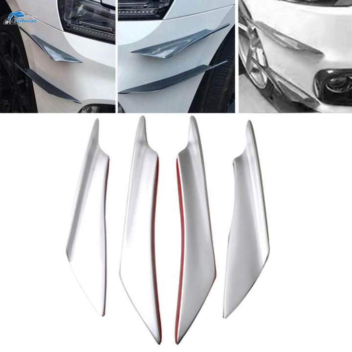 4 Pieces Front Bumper Lip Diffuser Curved Shape ,Front Bumper Diffuser ...