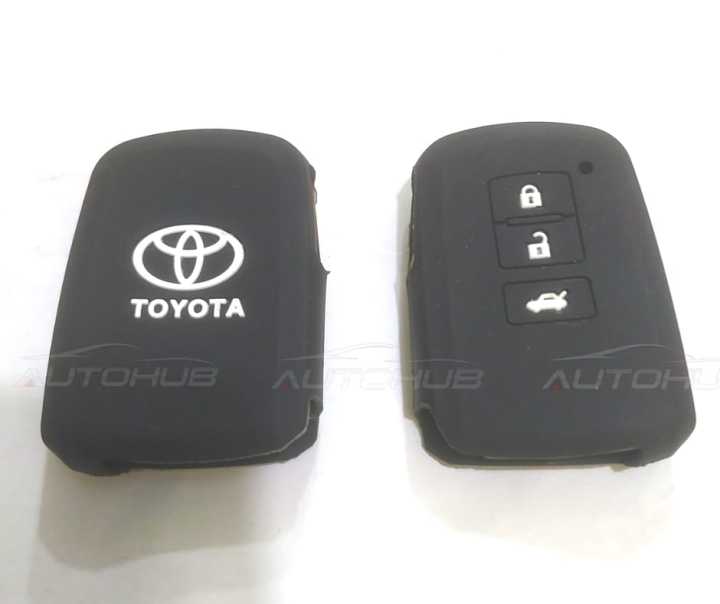 Silicone Key Cover Case 3 Button For Toyota Camry Rav4 Land Cruiser ...