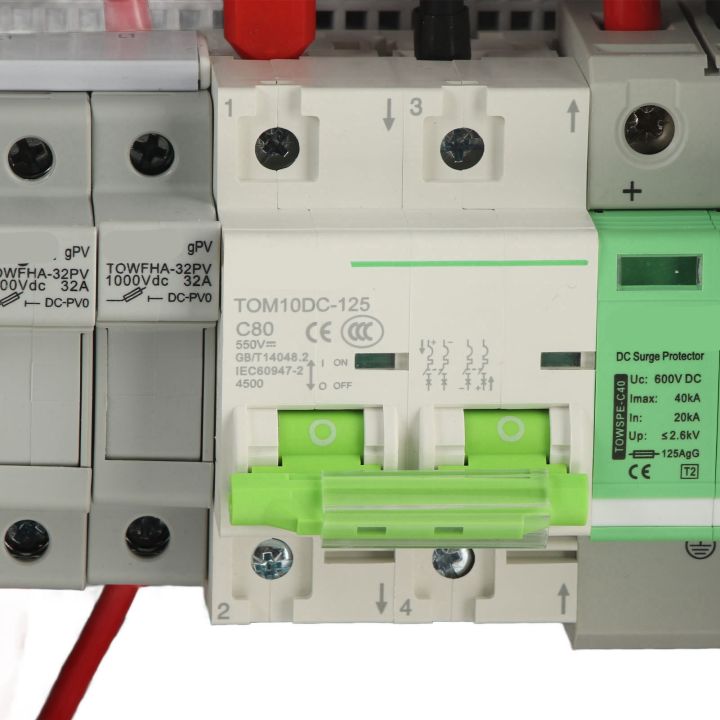 PV Combiner Box PV Solar Combiner Box PC 80A for Solar Power ...