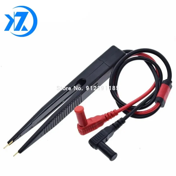 SMD SMT Chip Test Clip Lead Probe Digital Multimeter Meter Tweezer For ...
