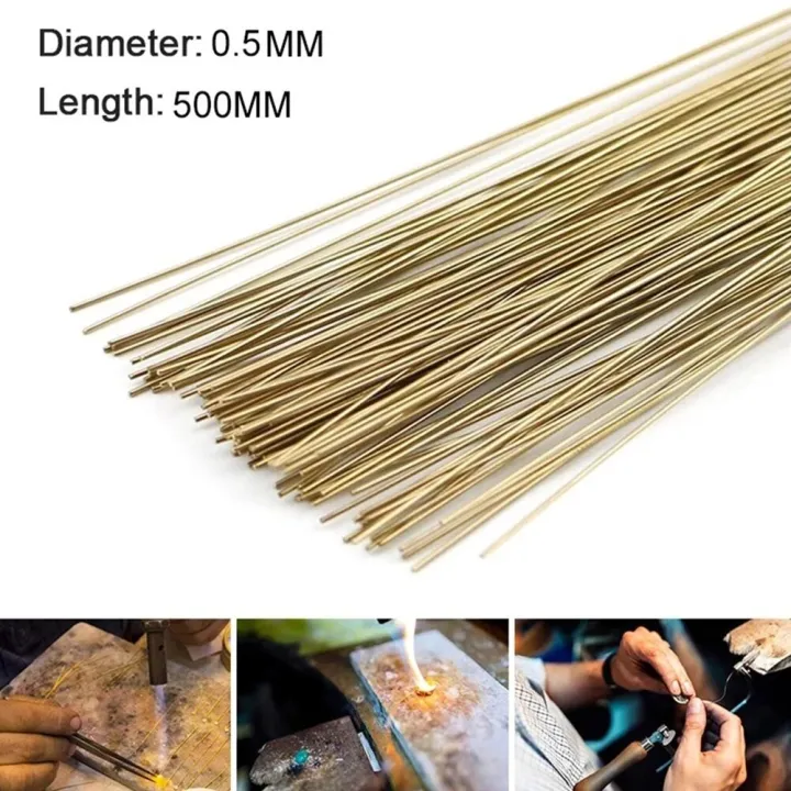 Soldering Wire Roll 10pcs Silver Welding Rods Gold Soldering Wire ...