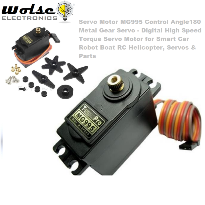MG995 Servo Motor Metal Wheel MG995/945 Full Set (RB0008) | Daraz.lk