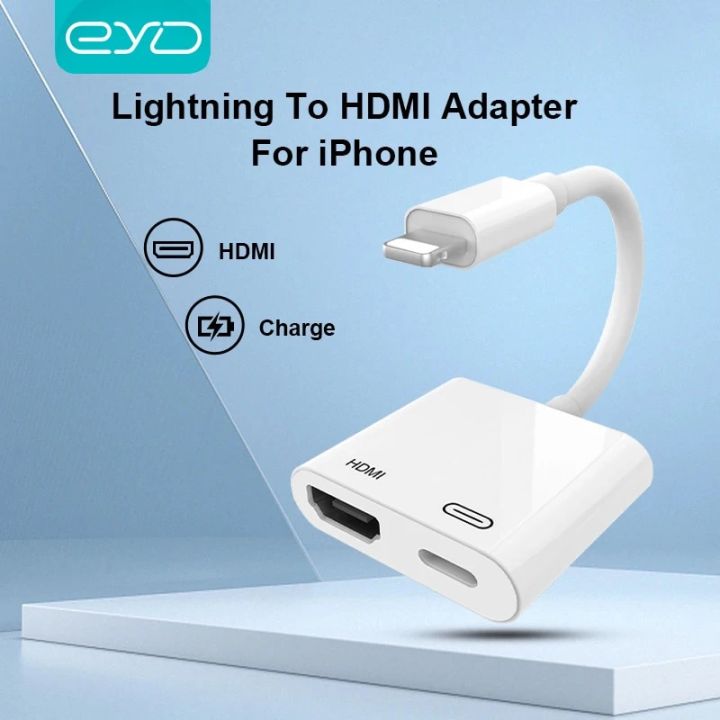 For Lightning to HDMI Digital AV Adapter For iPad iPhone 15 to TV ...