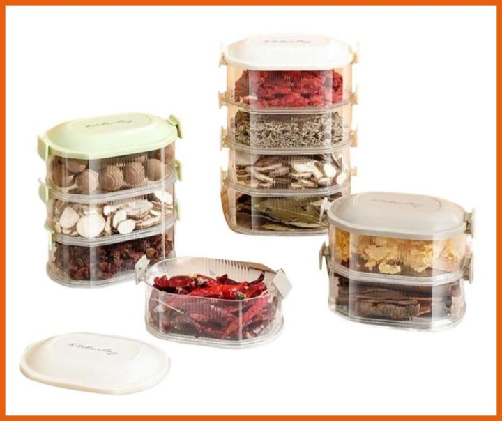5pcs Acrylic Food Storage Set, Airtight containers for condiments, 5 ...