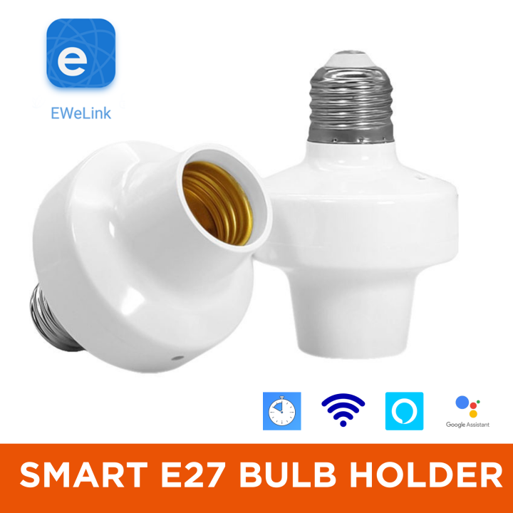 EWeLink E27 WiFi Smart Light Bulb Holder - Voice Control with Alexa ...