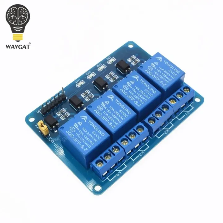 5V 4-Channel Relay Module Shield for Arduino ARM PIC AVR DSP Electronic ...