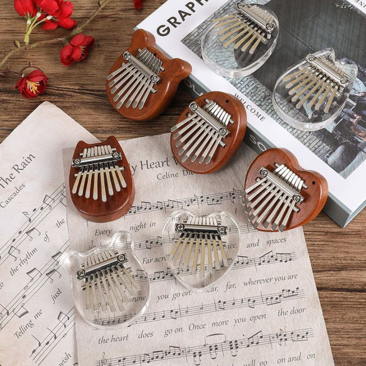 Mini Thumb Piano Kalinba Finger Piano Medium 8 Tone Beginner Portable M ...