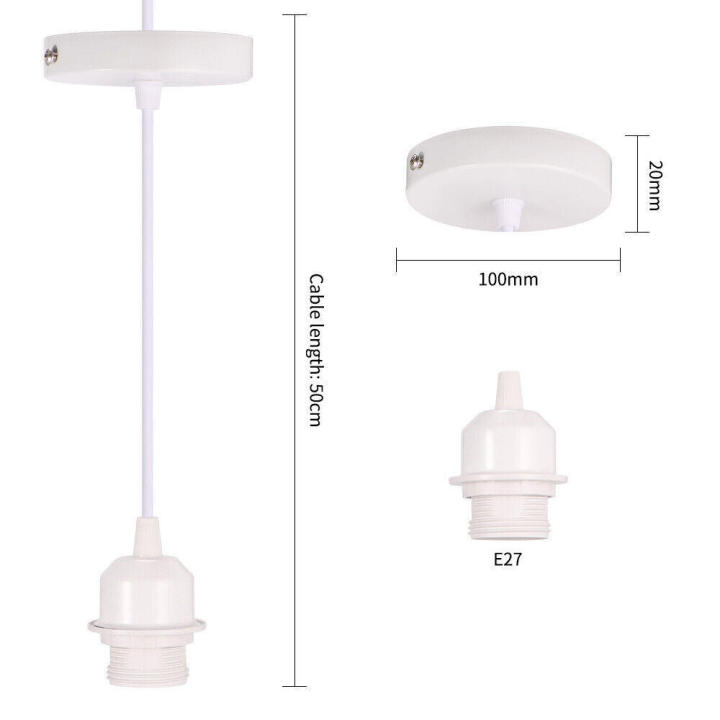 Rose Light Fitting Vintage Industrial Pendant Lamp Bulb Holder Base E27 ...