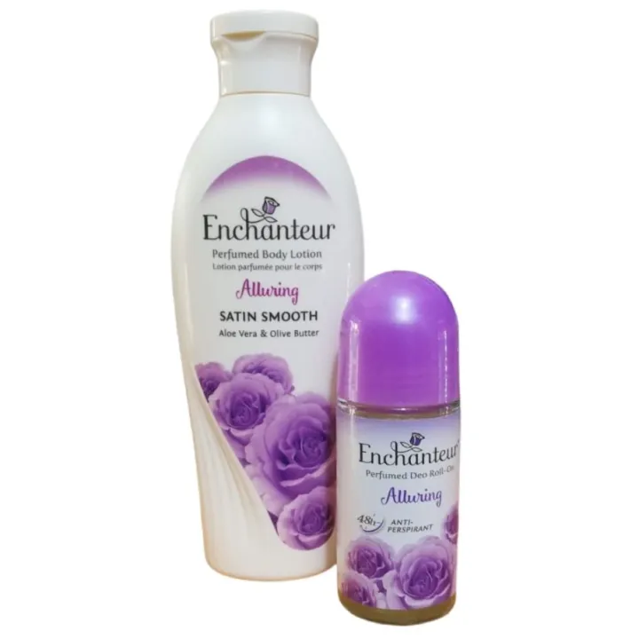 Enchanter ALLURING Perfume Body Lotion 250ml + Roll on 50ml | Daraz.lk