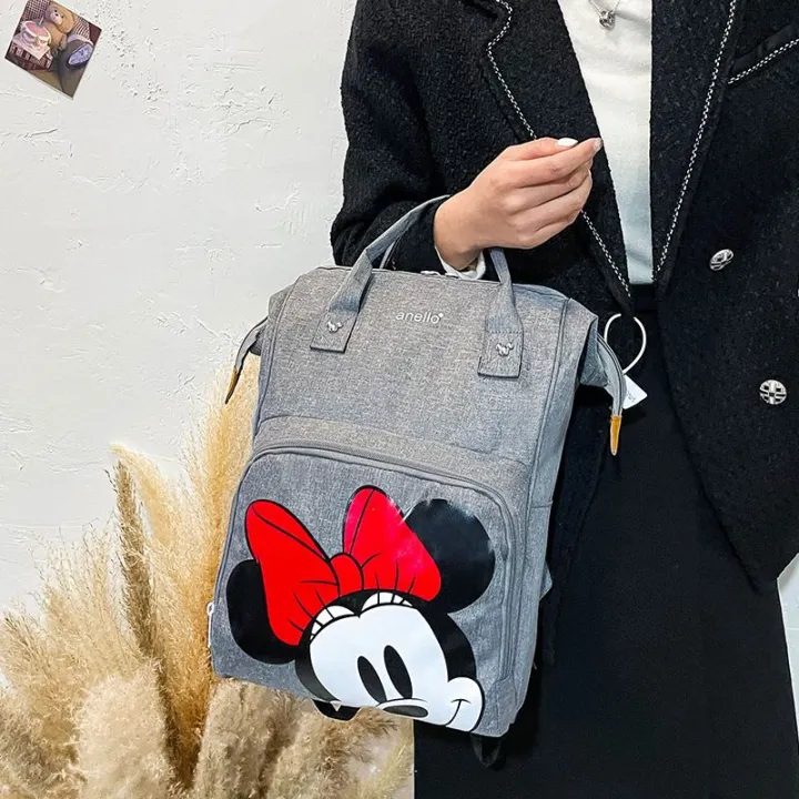 2023New Cartoon Mickey Backpack Large Capacity Student Schoolbag Minnie ...