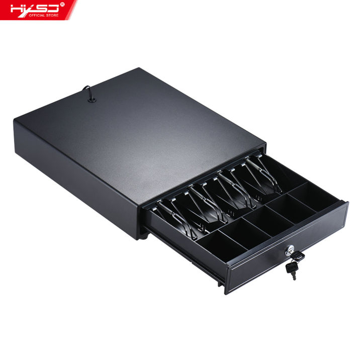 HXSJ Heavy Duty Electronic Cash Drawer Box Case Storage 4 Bill 5 Coin ...