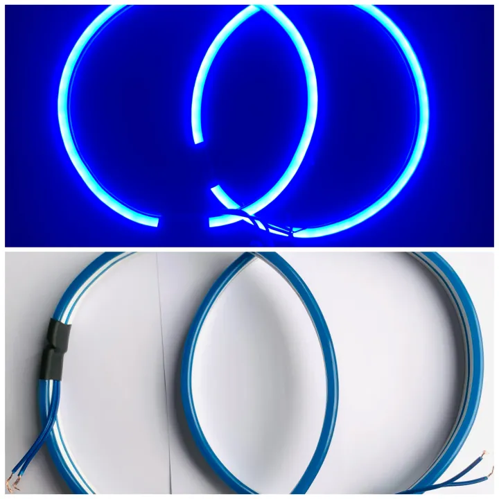 Three wheel headlight decorative Ring light 12V LED Light Blue Colour ...