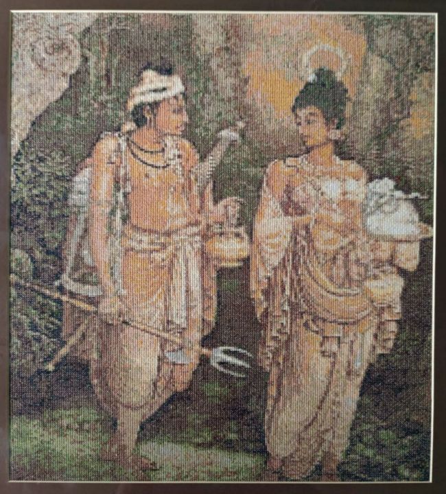 Princess Hemamala & Prince Dantha in Sri Lanka - Cross Stitch ...