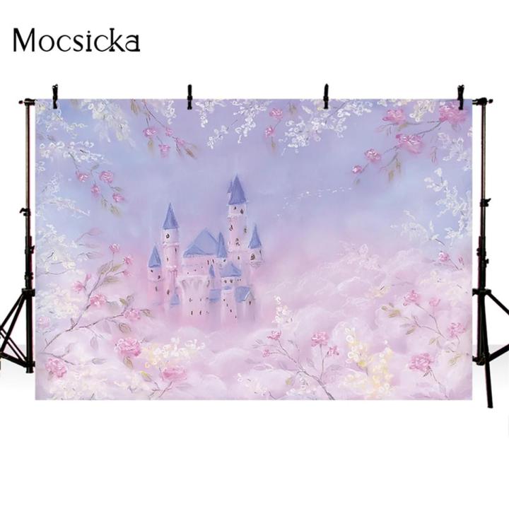 Castle Palace Backdrops Newborn Portrait Photo Wallpaper Girl Birthday ...