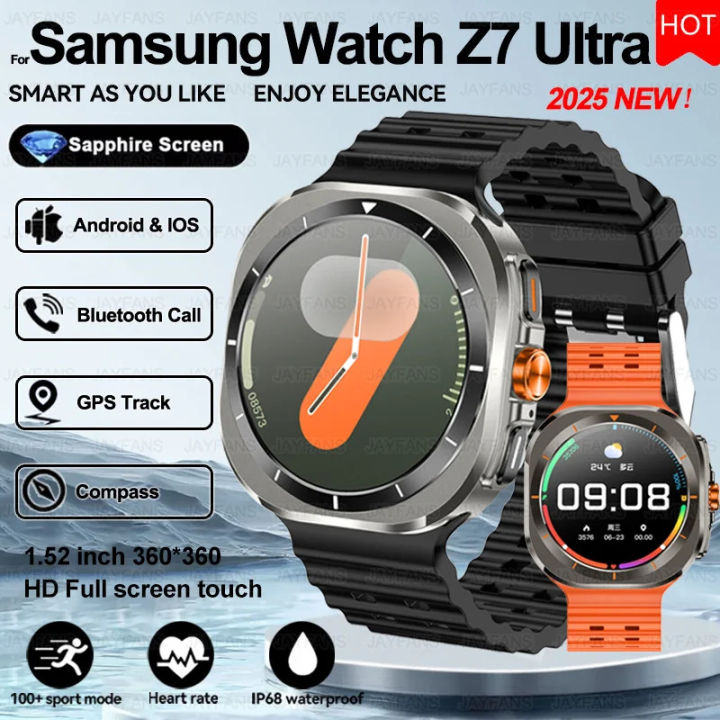 For Galaxy Watch Z7 Ultra Smart Watch Men 1.52" AMOLED Outdoor Sports ...