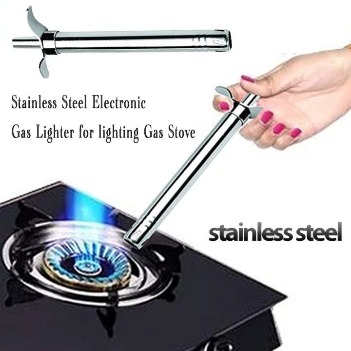 Stainless Steel Gas Lighter for Easy Use Ignition Gun Gas Lighters Non ...