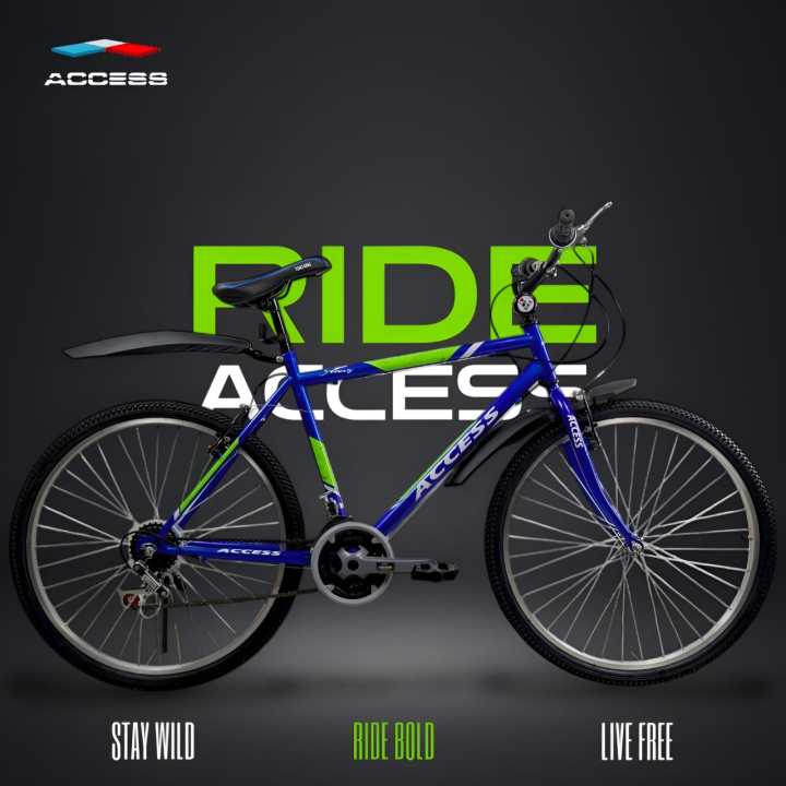 ACCESS Blue MTB Bicycle -- 26 Size 2 Color New Design with Free Bell ...