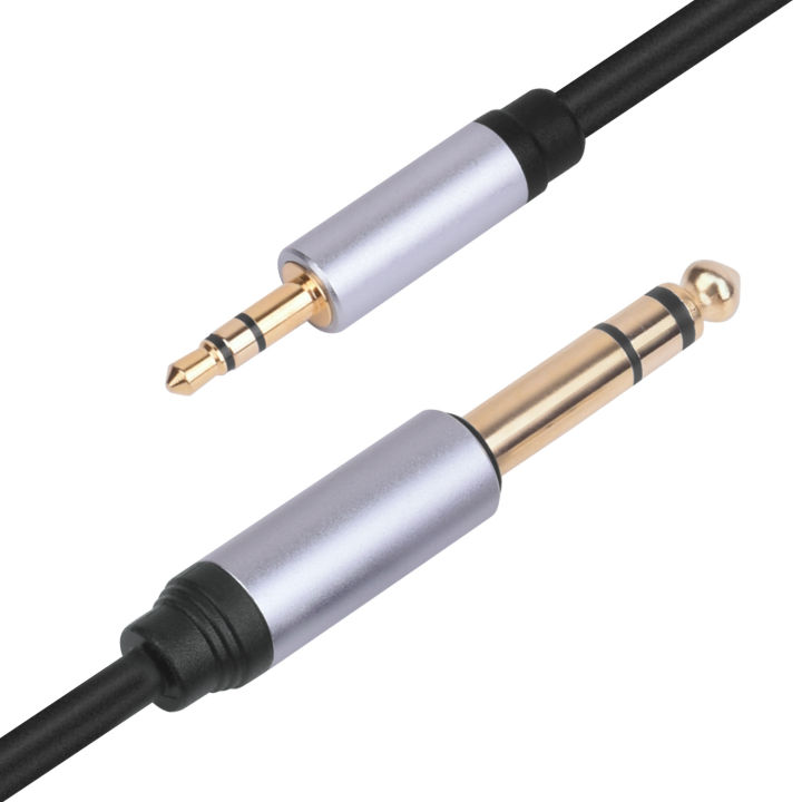 Stereo 3.5mm To 6.35mm Audio Cable for PC Phone Mixer Amplifier ...